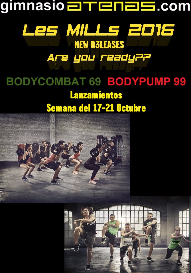 Nuevas coreografías Body Pump 99 y Body Combat 69 en Gimnasio Atenas ...